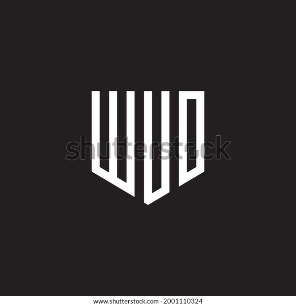 Wud Logo Wud Letter Design Vector Stock Vector (Royalty Free ...