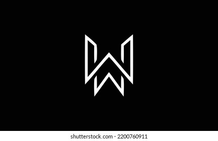 Ww Letter Logo Design Creative Modern Stock Vector (Royalty Free ...