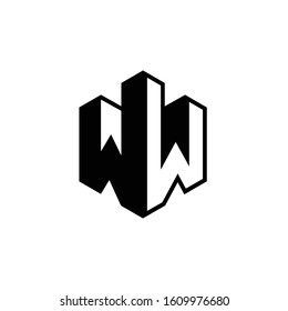 Ww Letter Logo Ww Logo Vector: เวกเตอร์สต็อก (ปลอดค่าลิขสิทธิ์ ...