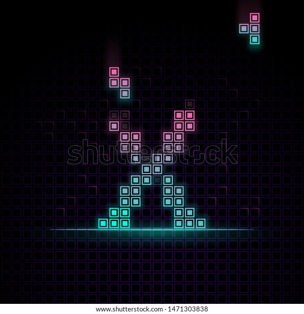X Alphabet Pixel Art 8bit Game: vector de stock (libre de regalías ...