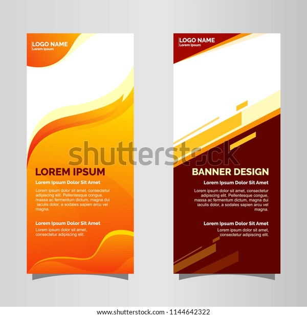X Banner Design Template Stock Vector (Royalty Free) 1144642322 ...