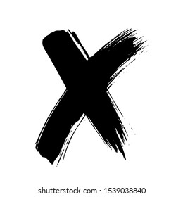 X Black Mark Cross Sign Graphic Stock Vector (Royalty Free) 1539038840 ...