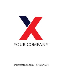 X Company Logo Vector Template Stock Vector (Royalty Free) 672364534 ...