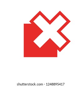 X Cross Icon Stock Vector (Royalty Free) 1248895417 | Shutterstock