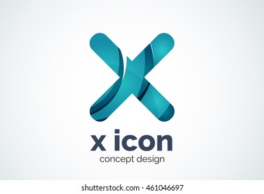 X Cross Logo Template Rotated Plus Stock Vector (Royalty Free) 468739574