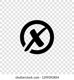Red X Cross Mark Circle Vector Stock Vector (Royalty Free) 1299392851 ...