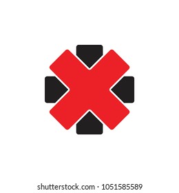 X Cross Symbol Logo Vector Stock Vector (Royalty Free) 1051585589 ...