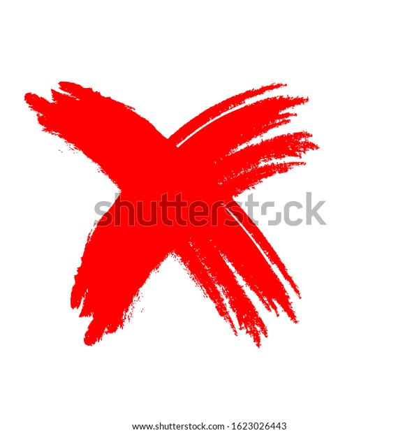 X Deny Icon Grunge X Mark Stock Vector (Royalty Free) 1623026443 ...