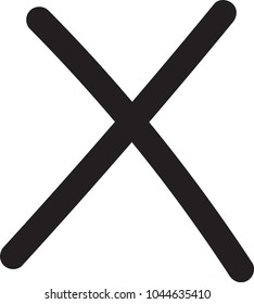 X Font Illustration Stock Vector (Royalty Free) 1044635410 | Shutterstock