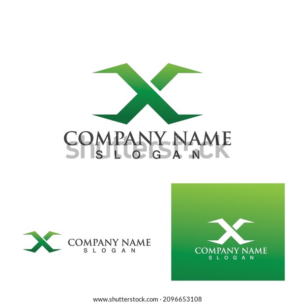 X Green Logo Vector Eps Stock Vector (Royalty Free) 2096653108 ...