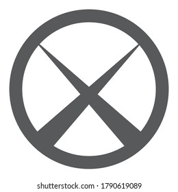 X Icon Vector Cross Sign Design Stock Vector (Royalty Free) 1790619089 ...