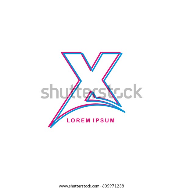 X Initial Letter Brand Logo Template Stock Vector (Royalty Free ...