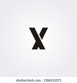 X Letter Logo Bold Shapes Luxury Stock Vector (Royalty Free) 1306511071 ...