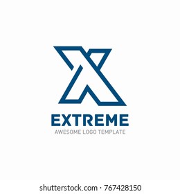 X Logo Design Template Abstract Vector Stock Vector (Royalty Free ...