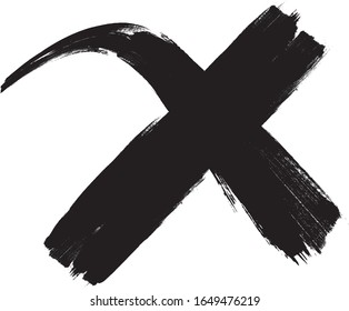 X Marks Black Crossed Vector Brush Stock Vector (Royalty Free ...
