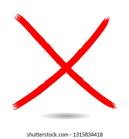X Red Mark Cross Sign Graphic Stock Vector (Royalty Free) 1463411783 ...