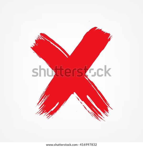 XRed Letter X는 잉크로 만들었습니다.그루지 스타일로 스톡 벡터(로열티 프리) 416997832 | Shutterstock