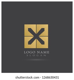 X Square Logo Symbol Icon Vector Stock Vector (Royalty Free) 1268630431 ...