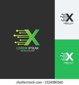 X Tech Logo Template Vektor Stock Vector (Royalty Free) 1524380360 ...