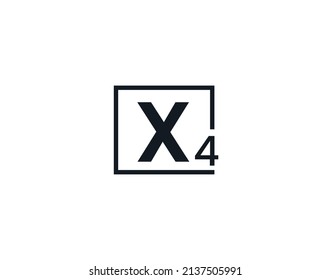X4 4x Initial Letter Logo Stock Vector (Royalty Free) 2137505991 ...