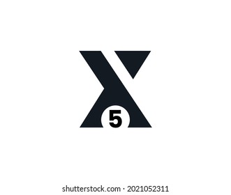 X5 5x Initial Letter Logo Stock Vector (Royalty Free) 2021052311 ...