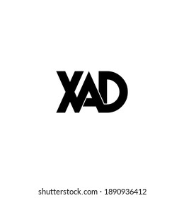 Xad Letter Original Monogram Logo Design Stock Vector (Royalty Free ...