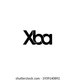 Xba Letter Original Monogram Logo Design Stock Vector (Royalty Free ...