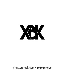 Xbk Letter Original Monogram Logo Design Stock Vector (Royalty Free ...