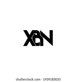 Xbn Letter Original Monogram Logo Design Stock Vector (Royalty Free ...