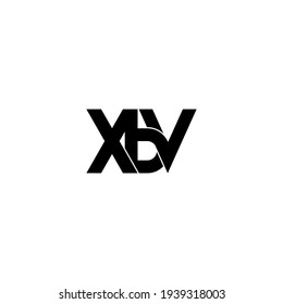 Xbv Letter Original Monogram Logo Design Stock Vector (Royalty Free ...