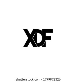 Xdf Letter Original Monogram Logo Design Stock Vector (Royalty Free ...
