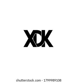 Xdk Letter Original Monogram Logo Design Stock Vector (Royalty Free ...