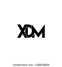 Xdm Letter Original Monogram Logo Design Stock Vector (Royalty Free ...