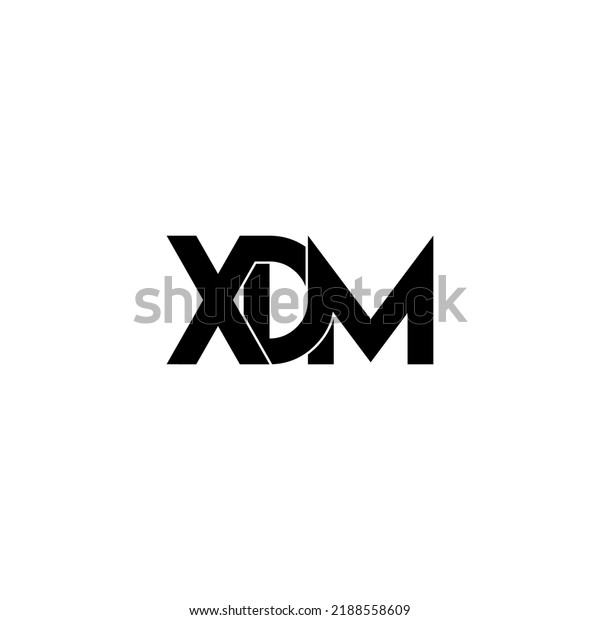 xdm 편지 원본 모노그램 로고 디자인 스톡 벡터(로열티 프리) 2188558609 | Shutterstock