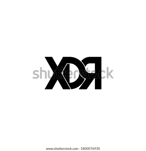 Xdr Letter Original Monogram Logo Design Stock Vector (Royalty Free ...