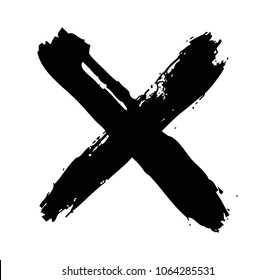 Xgrunge Letter X Vector Cross Sign Stock Vector (Royalty Free ...