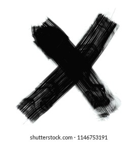 Xgrunge Letter X Vector Cross Sign Stock Vector (Royalty Free ...