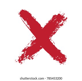 Xgrunge Letter X Vector Cross Sign Stock Vector (Royalty Free ...