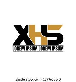 Xhs Letter Monogram Logo Design Vector Stock Vector (Royalty Free ...