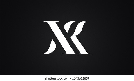Xk Letter Logo Design Template Vector Stock Vector (Royalty Free ...