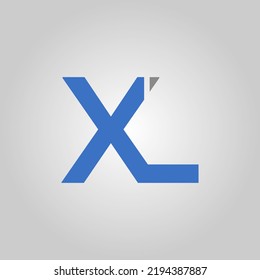 Xl Initial Letter Logo Design Template Stock Vector (Royalty Free ...