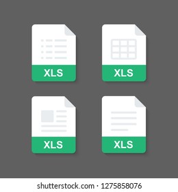 Xls Files Icon Document Icon Symbol Stock Vector (Royalty Free ...