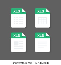 Xls Files Icon Document Icon Symbol Stock Vector (Royalty Free ...