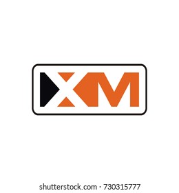 Xm Initial Letter Logo Design Template Stock Vector (Royalty Free ...
