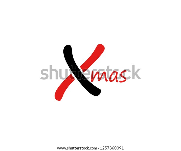 Xmas Logo Isolated On White Background Stock Vector (Royalty Free ...