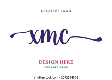 Xmc Lettering Logo Simple Easy Understand Stock Vector (Royalty Free ...