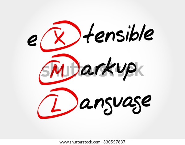 Xml Extensible Markup Language Acronym Concept Stock Vector (Royalty ... Xml Extensible Markup Language Acronym Concept Stock Vector (Royalty ...