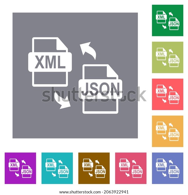 Xml Json File Conversion Flat Icons Stock Vector (Royalty Free) 2063922941 Xml Json File Conversion Flat Icons Stock Vector (Royalty Free) 2063922941