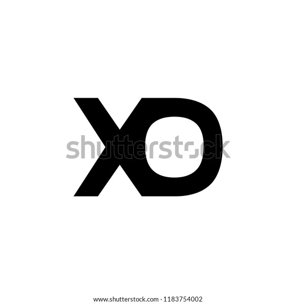 Xo Letter Vector Logo Stock Vector (Royalty Free) 1183754002 | Shutterstock