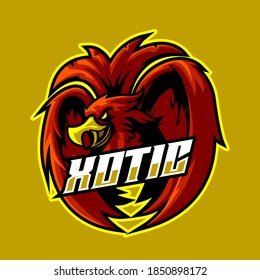 Xotic Vector Mascot Logo Stock Vector (Royalty Free) 1850898172 ...